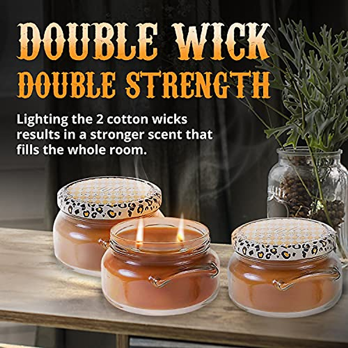 Tyler Candles - Cowboy Scented Candle - 11 Ounce 2 Wick Candle (11oz)