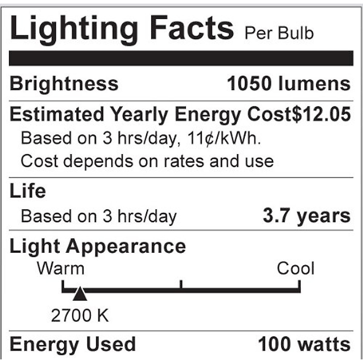 Satco S3003 120-Volt 100-Watt G40 Medium Base Light Bulb, Gloss White