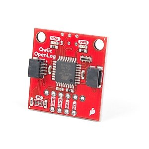SparkFun Qwiic OpenLog Open-source datalogging Board Works over I2C Supports microSD FAT16/32 cards up to 32GB Configurable baud rates up to 115200bps Preprogrammed ATmega328 with Optiboot bootloader