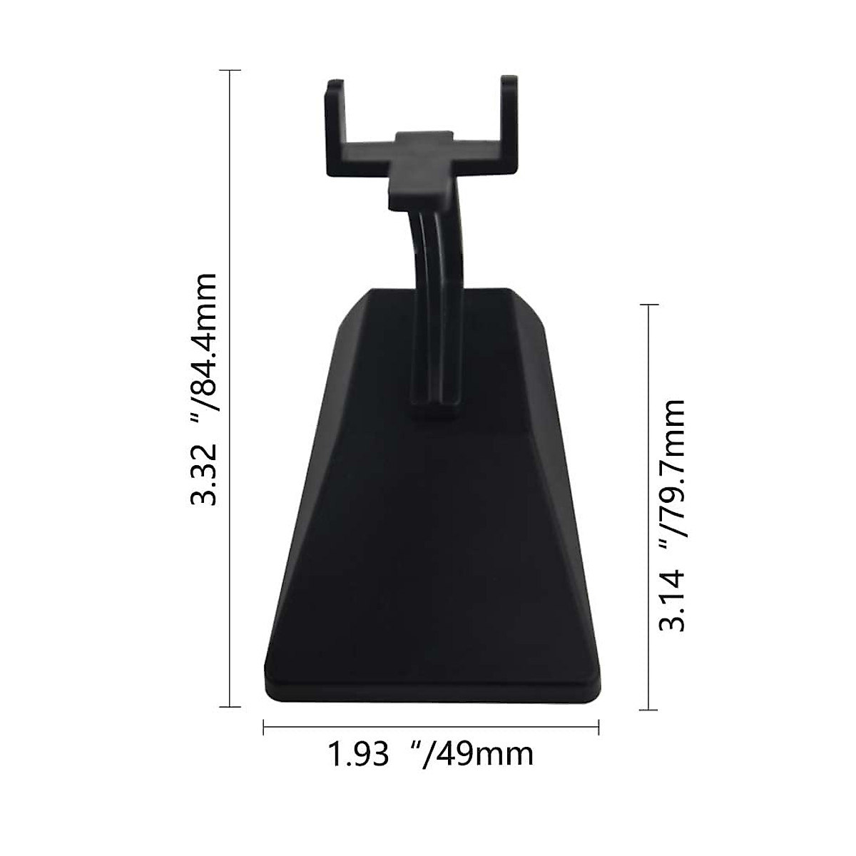 XINMEIWEN 5Pack Plastic Model Plane Display Stand Universal Aircraft Model Plane Stand Without Airplane Model for Building Blocks Planes (Black)