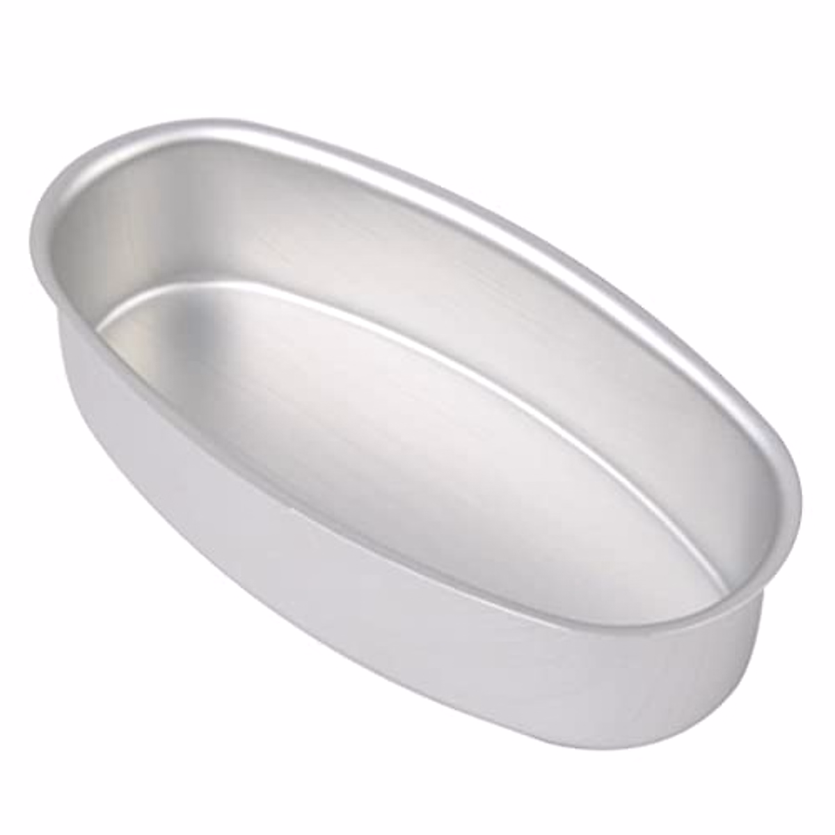 Kichvoe Mini Cake Pans Oval Toast Loaf Pan Baking Bread Cheesecake Non-stick Cake Molds Aluminum Alloy DIY Bread Tray for Oven Kitchen Bakery Tools Silver Mini Loaf Pan