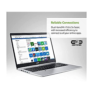 acer Aspire 5 A515 15.6" FHD IPS Premium Business Laptop, AMD 4-Core Ryzen 7 3700U Upto 4.0GHz, 40GB RAM, 1TB PCIe SSD, Backlit Keyboard, Fingerprint, Windows 11 Pro + HDMI Cable, Silver