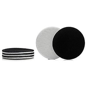GLASS POLISH 11008 GP-PRO Felt Polishing Pads for Polishing Glass, Plastic, Metal, Marble - Ø 5 inch - Pack of 5 Pads
