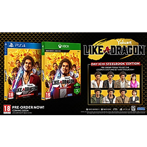 Yakuza Like a Dragon Day Ichi Steelbook Edition Xbox One | Series X Game