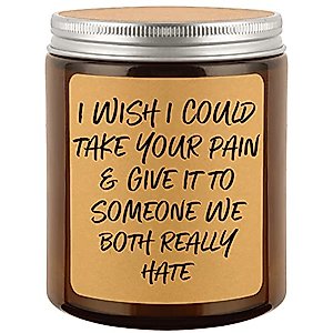 HUTYRT Lavender Scented Candles - Get Well Soon Gifts for Women - After Surgery Gifts for Women - Feel Better, Grieving, Condolences, Divorce, Sorry for Your Loss, Cancer Gifts for Women, Her, Friends