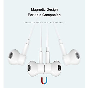 Hi-Res Extra Bass Earbuds Noise Isolating in-Ear Headphones Wired Earbuds with Microphone for iPhone, iPad, MP3, Huawei, Samsung, Lightweight Earphones with Volume Control 3.5mm Jack Headphones