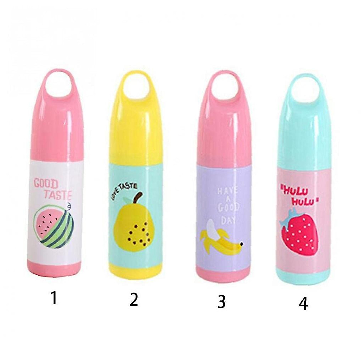 Portable Travel Toothbrush Case, Hard Plastic Dust-proof Toothbrush Container Cartoon Fruits Toothbrush Holde Pink