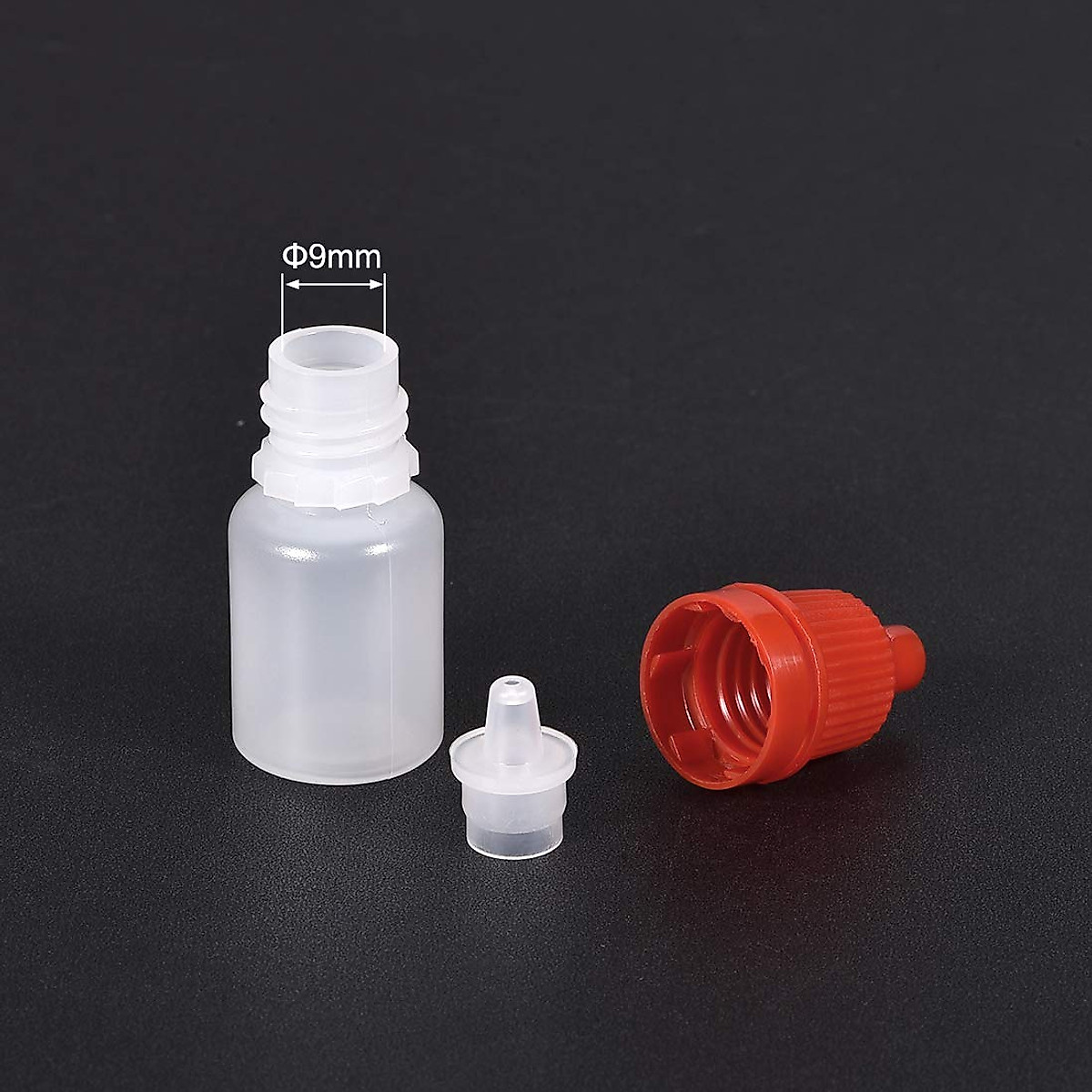 uxcell Plastic Dropper Bottles, 5ml/0.17 oz Empty Squeezable Dropper Bottle with Cap, Pack of 12