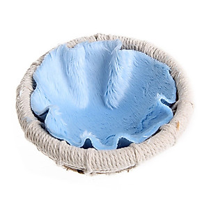 kathson Hemp Rope Weave Bird Breeding Nest Bed for Parakeet Cockatiel Canary Lovebird and Small Parrot Cage Hatching Nesting Box