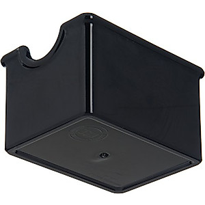Carlisle FoodService Products 455003 Styrene Sugar Caddy, Black, Small
