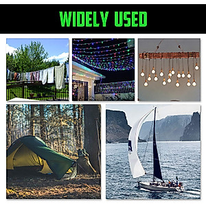 PHITUODA 100pcs 1/8 Inch Aluminum Crimping Loop Sleeve for Wire Rope and Cable, Double Hole Type