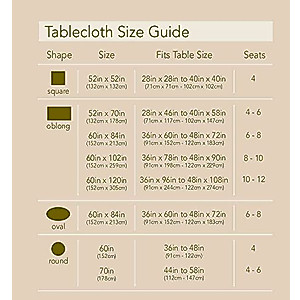 Home Bargains Plus Provence Blue Lemon Mediterranean Garden Country French Fabric Tablecloth, Indoor Outdoor, Stain and Water Resistant, Wrinkle Free Tablecloth, 60” x 144” Oblong/Rectangle