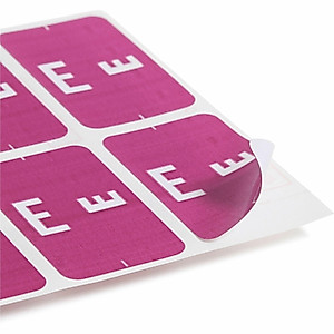 Smead AlphaZ ACCS Color-Coded Alphabetic Label E, Purple, 100 Labels per Pack (67175)