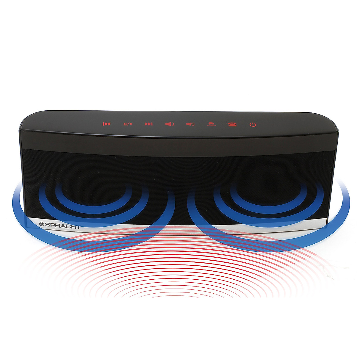 Spracht BluNote Pro Blutooth Speaker - Portable Conferencing and Wireless Speaker, Visual Scrolling Caller ID and Dual MEMs Mics