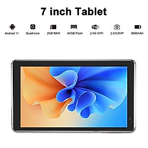 CUPEISI 2023 Newest 2 in 1 Tablet, 10 inch Android 11 Tablets with Keyboard Case Mouse Stylus, 4GB RAM+64GB ROM 1.8GHz Quad Core, 1280 * 800 IPS HD Touch Screen, 8MP Dual Camera (Gray)