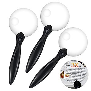 HONGUT LED Magnifier with Light, Handheld, Battery-Operated（3X &5X），Handheld，for ReadingBooks,Newspaper,Inspection (3-Pack)