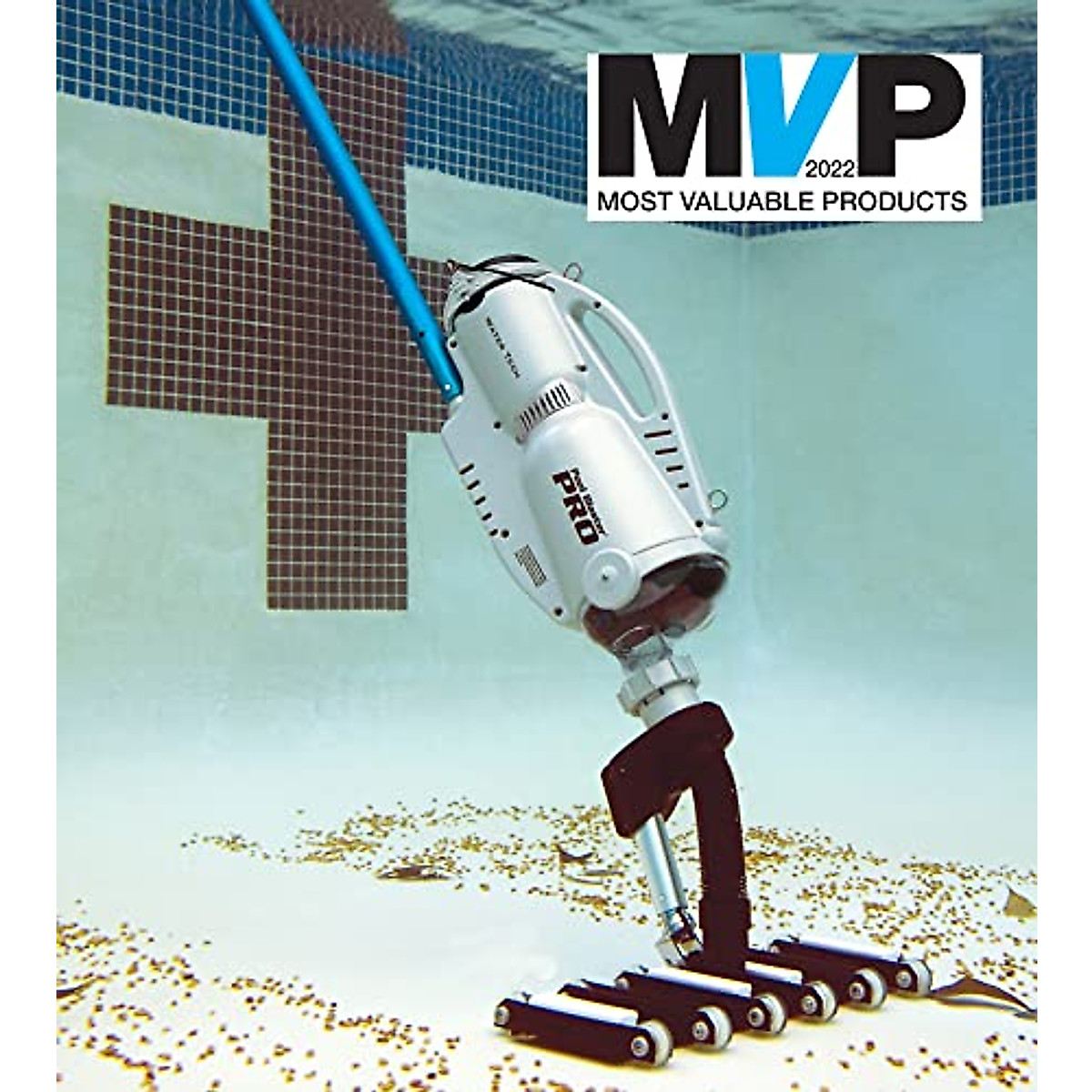 POOL BLASTER Pro 1500 Cordless Commercial Pool Cleaner for Any Surface, Heavy Duty Power, Interchangeable Batteries, Rechargeable Hoseless Vacuum for All Inground & Above Ground Pools, by Water Tech