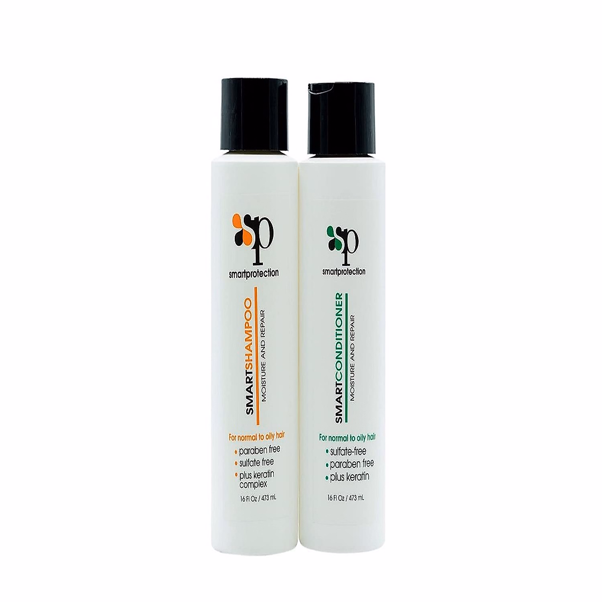 Moisture Shampoo and Conditioner Sulfate & Paraben Free 16oz for Keratin Treated Hair by Smart Protection