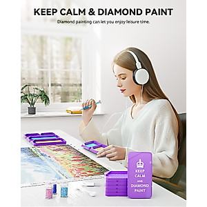 ARTDOT 10-Piece Interlocking Diamond Art Trays Kits for Adults, Stackable Diamond Painting Accessories and Tools