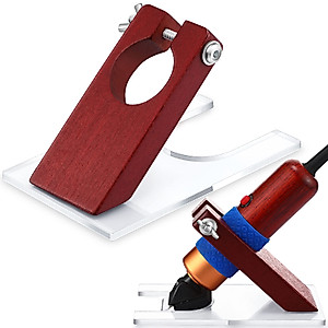 Shearing Guide for Carpet Trimmer to Keep Your Rug Surface Uniform Solid Wood Acrylic Shearing Guide for Rug Tufting Suitable for Carpet Trimmer Only, Excluding Carpet Trimmer (Brown)