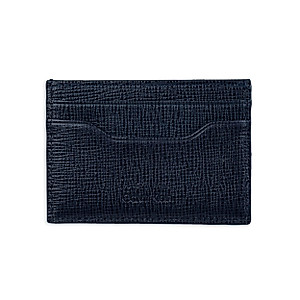 Calvin Klein Men's Wallet Sets-Minimalist Bifold and Card Cases, Navy Bessemer, One Size