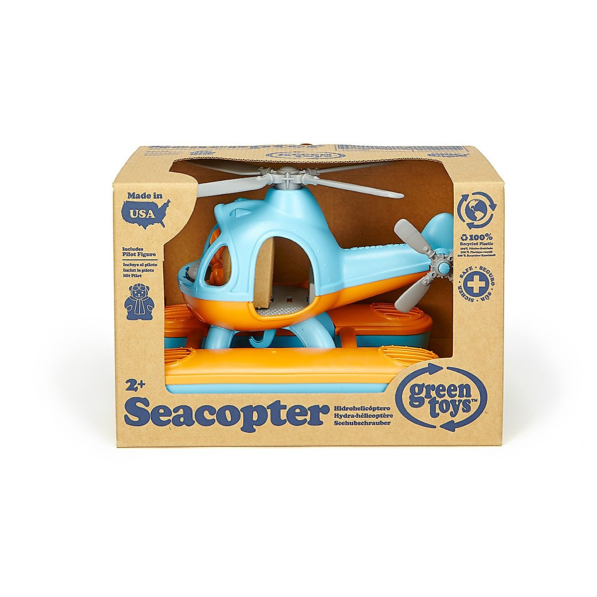 Green Toys Seacopter, Blue/Orange