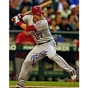 Kirkland Mike Trout, 8 by 10 Autograph Photo on Glossy Photo Paper