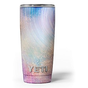 Design Skinz The Swirling Tie-Dye Scratched Surface - Skin Decal Vinyl Wrap Kit Compatible with The Yeti Rambler Cooler Tumbler Cups