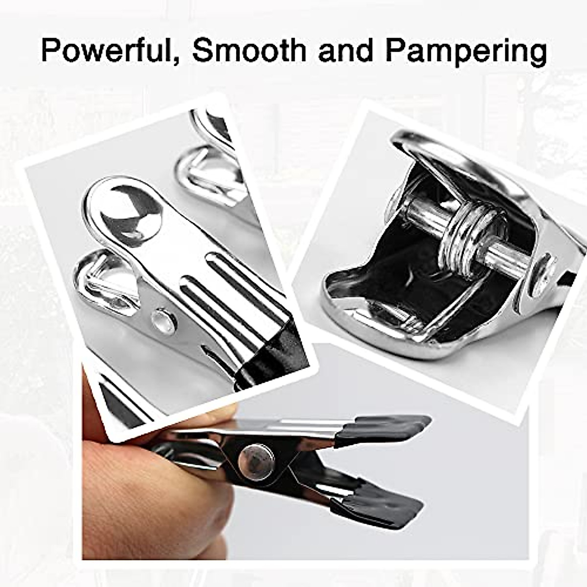 10 Pack Long Lasting Stainless Steel Clothespins with Anti-Scratch Function, Strong Grip, Weather-Resistant, Multipurpose Clip, Clothesline Laundry Clips, Food Packages Clips, Hanger Clips