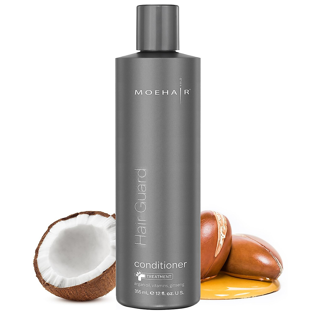 MOEHAIR Hair Guard Conditioner | Strengthens Roots and Boosts Hair Follicles | Moisturizing Conditioner | Infused with Vitamin-E, Argan Oil & Ginseng | Paraben & Sulfate Free Conditioner (12 Fl. Oz)