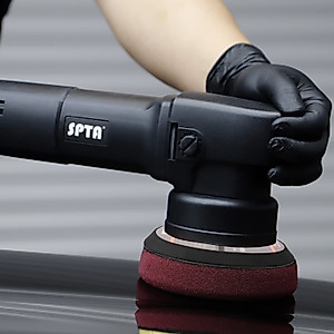 SPTA Buffer Polisher, 780W 5Inch & 6Inch Dual Action Random Orbital Car Polisher, 41Pc Car Detailing Kit with Polishing Pads, Sanding Papers, Wool Pads, Tool Bag for Car Polishing and Waxing -DA501-US