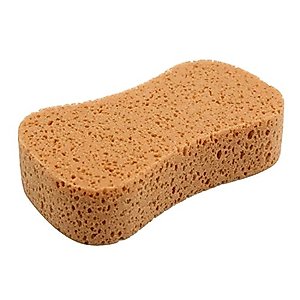 uxcell Car Wash Sponge Auto Windshield Soft Perforated Yellow Washing Sponge Pad
