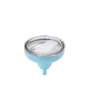 Better Dweller Vacuum-Sealed Metal Margarita Glass with Lid, Insulated Tumbler Mug, Steel Cup for Vacation, Pool, and Ice Cold Margs on the Beach (Blue)