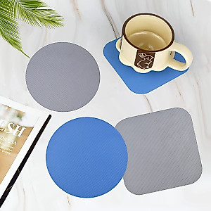 8 Pcs Reusable Jar Opener Gripper Pads Rubber Jar Opener Gripper Pads Multi-function Jar Opener for Elderly People with Arthritis and Weak hands (Blue, Gray)