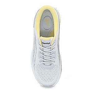 Dansko Women's Pace White/Yellow Walking Shoe 8.5-9 M US - Added Support and Comfort