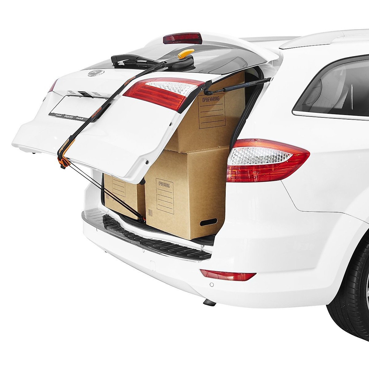 Easystrap Easy Tie-Down Safety Cargo Kit for Car, SUV, Truck, Boat, Camper, Black/Orange, Medium (45003)