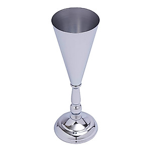 10Pcs Silver Vase Centerpiece Table Decorations, Tabletop Flower Stand, Wedding Decorations for Reception, 36cm/14 Tall Trumpet Tall Flower Vase for Birthday, Anniversary(10Pcs,12 * 36cm/4.7 * 14in)