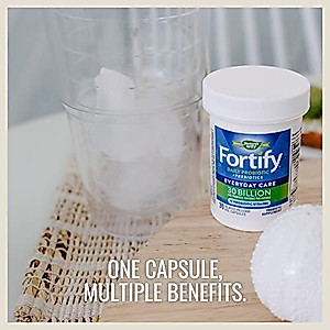 Nature's Way Fortify Daily Probiotic + Prebiotic for Men and Women, 30 Billion Live Cultures, Digestive and Immune Health Support* Supplement, 30 Capsules