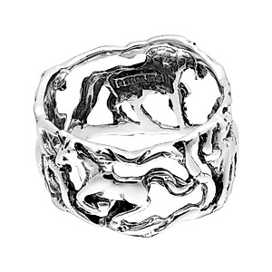AeraVida Wild & Free Running Horses .925 Sterling Silver Ring (10) | Animal Inspired Ring for Women | Horse Jewelry