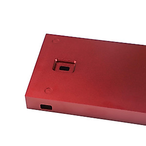 Anodizing Aluminum CNC Case Wood Case for Anne Pro 2 (Wine Red)