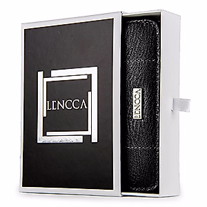 Lencca Kymira II Vegan Leather Smartphone Clutch Wallet Purse with Removable Chain Wrist Strap - Black/Marine