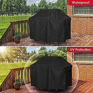 Unicook 63 Inch Grill Cover for Weber Genesis 300 Series and New 2022 Genesis 300 Grills, Outdoor BBQ Grill Cover, Heavy Duty Waterproof Fade Resistant Barbecue Cover, Compared to Weber 7757
