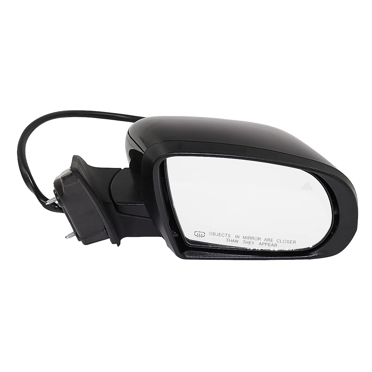 Kool Vue Driver & Passenger Side Power Heated Mirrors for Jeep Cherokee 2014-2018 Manual Fold With Signal Light, Blind Spot Monitor, Puddle Lamp & Auto-Dimming; Without Memory Paintable