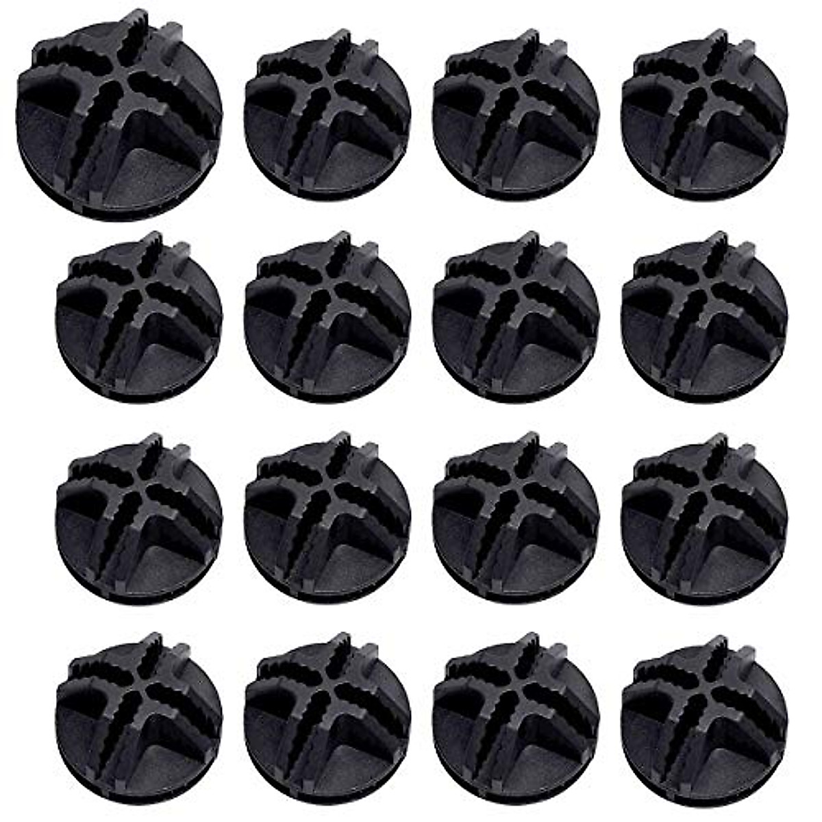 HAPY SHOP 40 Pcs Black Wire Grid Cube Plastic Connectors for Modular Closet Storage Organizer and Wire Grid Cube Storage Shelving