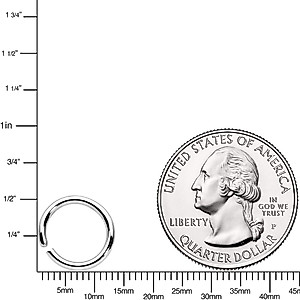 Body Candy Handcrafted 14G Polished Finish Solid 14k White Gold Nipple Septum Cartilage Eyebrow Helix 3/8"