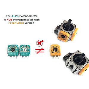 ElecGear 8X ALPS 2.1K Replacement Potentiometer + 4X Drift Fix PCB for PS5 DualSense, PS4 DualShock 4 Wireless Controller, Trim Pot Resistor Thumbstick Module Sensor for ALPS Analog Joystick
