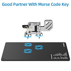 PUTIKEEG Morse Code Table Key morse code List Learning Shortwave Radio Black