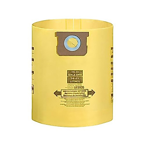 Pack 6 Type I 90672 Vacuum Bags Compatible with shop vac 10-14 gallon 9067233 9067200 Dust Collection Bag Double layer PS04