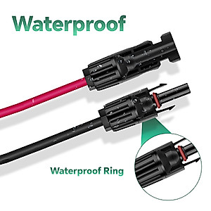 NECESPOW 6-in-1 Solar Connector Kit with Female and Male Connectors, Universal Solar Adapter Cable Compatable for Solar Panel & Solar Power Staion