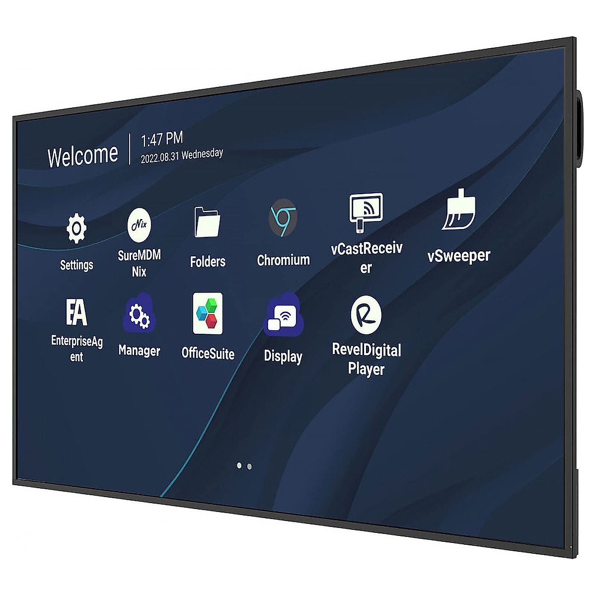 ViewSonic CDE6530 65" 4K UHD Wireless Presentation Display 24/7 Commercial Display with Portrait Landscape, HDMI, USB, USB C, WiFi/BT Slot, RJ45 and RS232